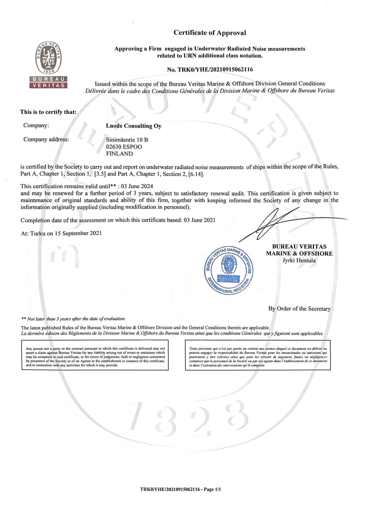 Underwater Noise – Luode